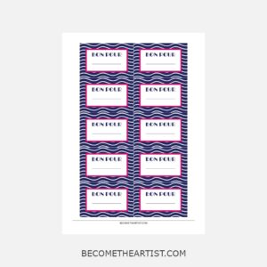 "BON POUR" à imprimer - vierge - 5 motifs | Boutique de Printables